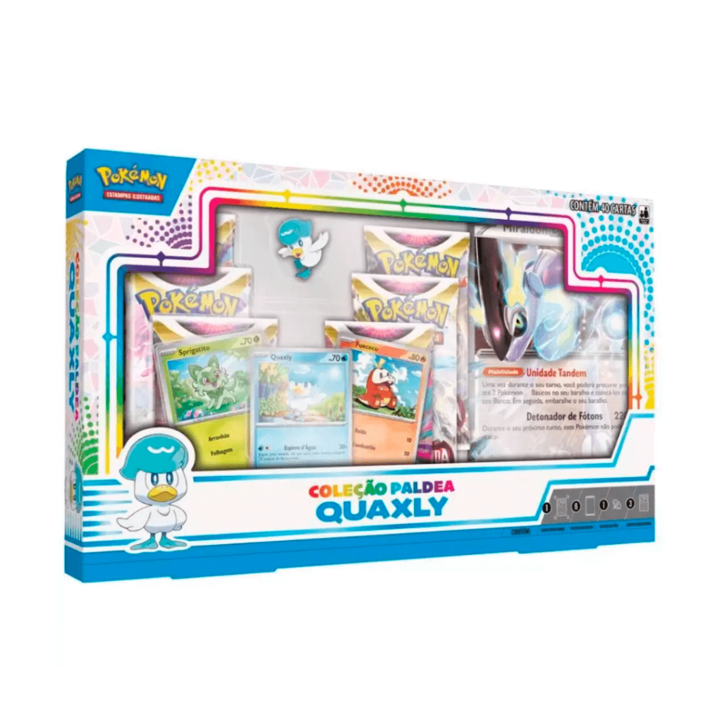 Box Pokémon Coleção Paldea Quaxly | El King Colecionáveis