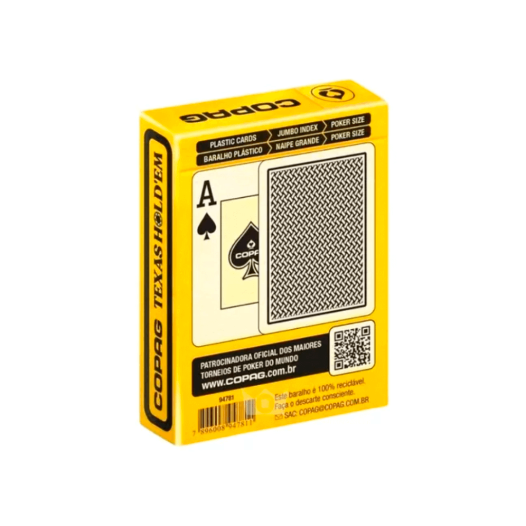 Baralho Copag Texas Holdem Preto (Poker)
