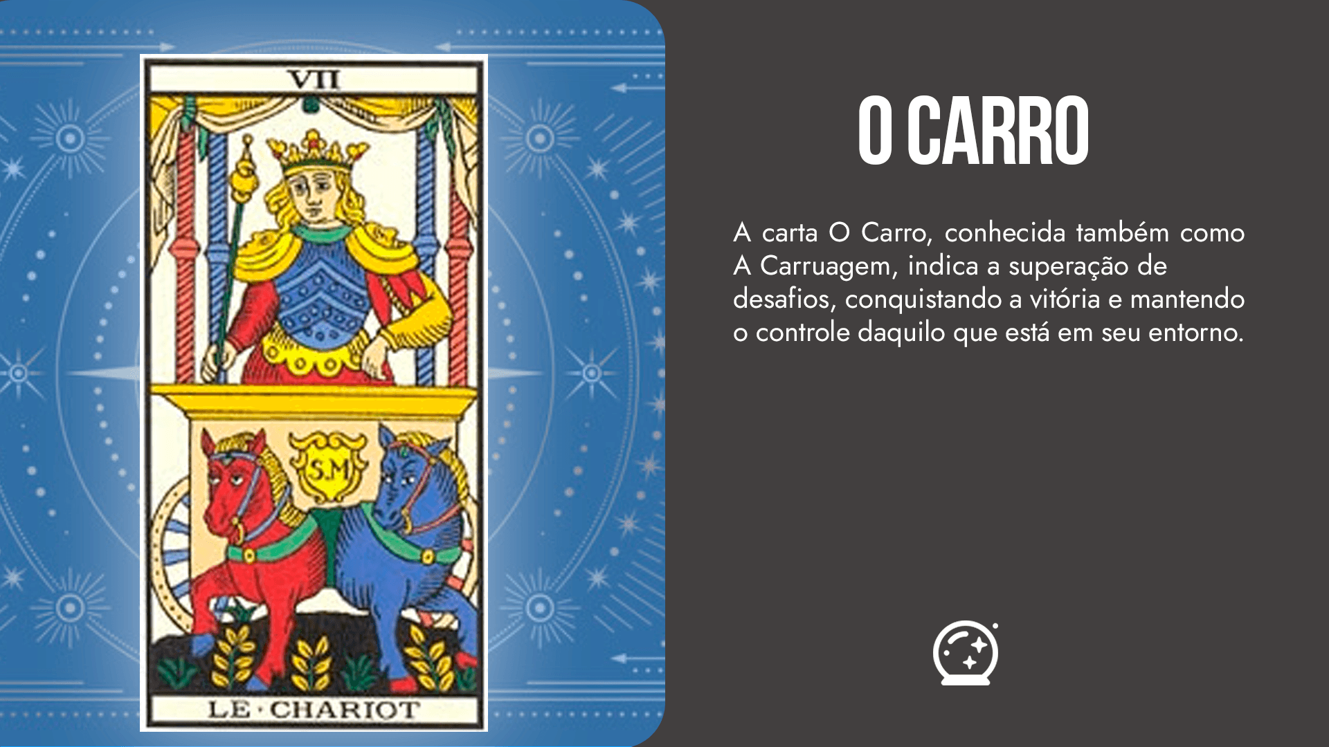 O Carro (A Carruagem): tarot e significados