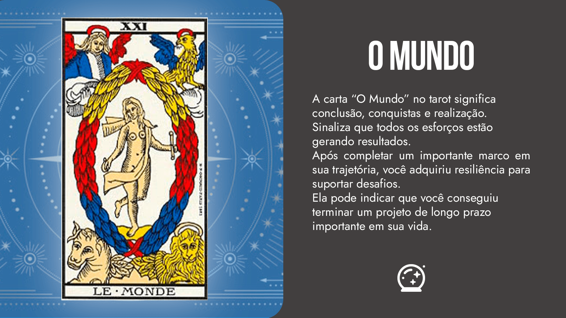 O Mundo: tarot e significados
